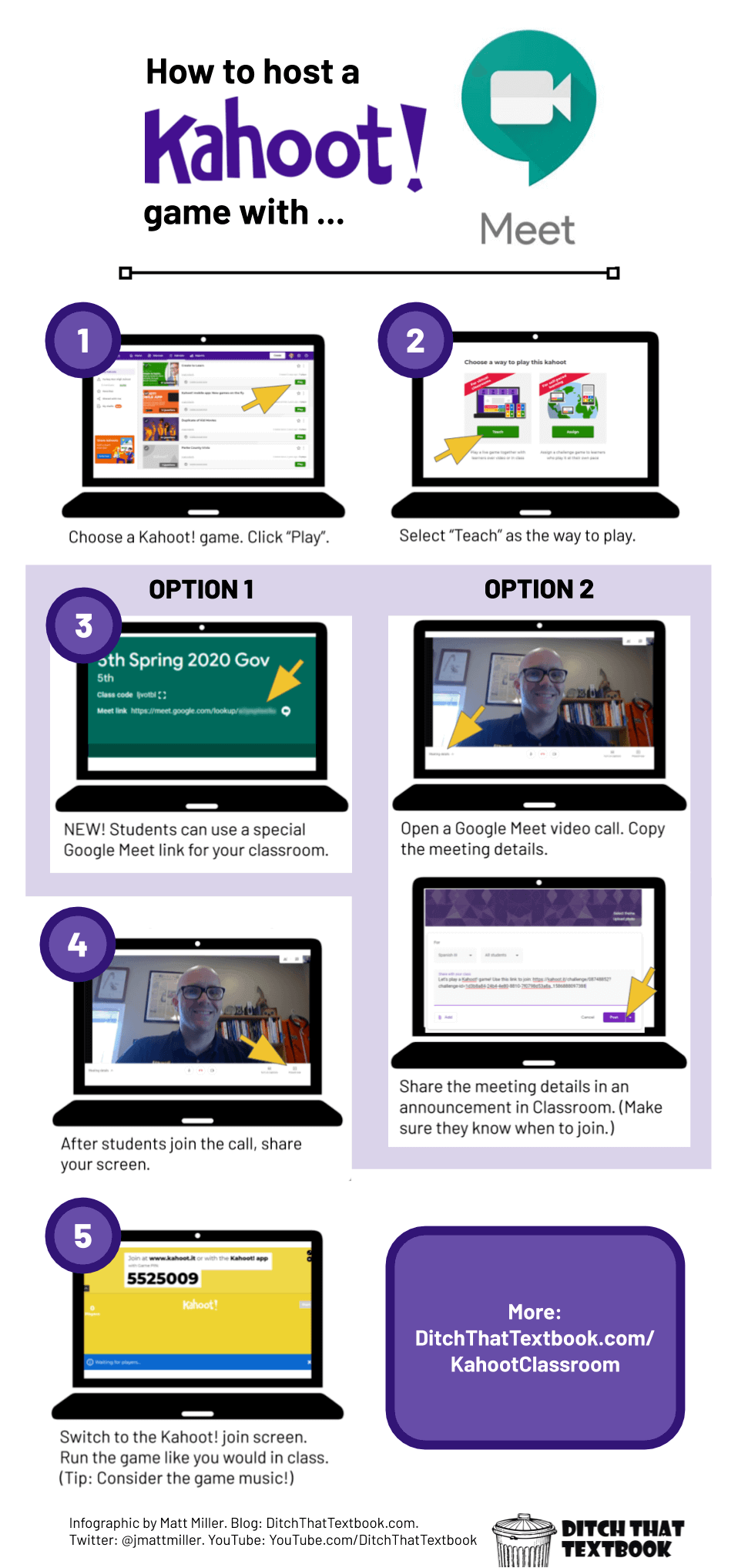 How To Post A Kahoot Game On Google Classroom