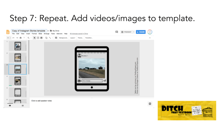 Using Google Slides to create Instagram Stories in class - Ditch That ...