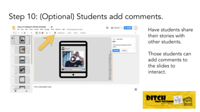 Using Google Slides to create Instagram Stories in class - Ditch That ...
