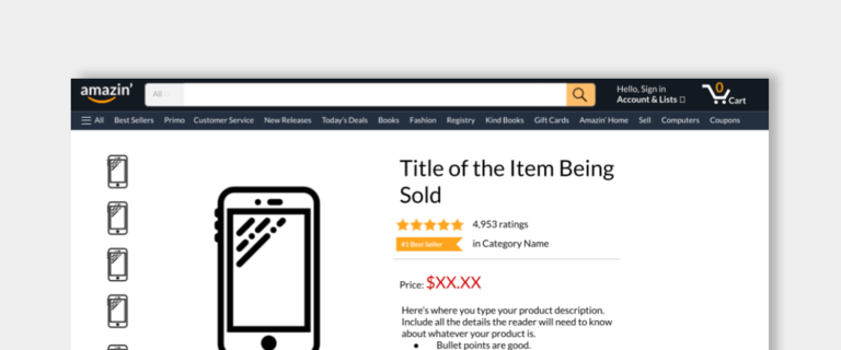 Amazon Product Page Template - Ditch That Textbook