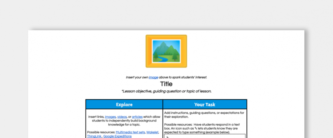 Explore-Explain-Apply Lesson Plan Template - Ditch That Textbook