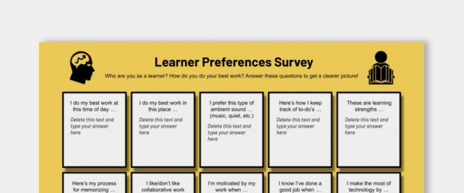 Learner Preferences Survey Template - Ditch That Textbook