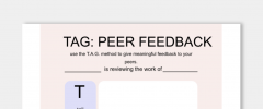TAG Peer Feedback Template - Ditch That Textbook
