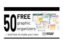50 FREE graphic organizers — and how to make your own - Ditch That Textbook