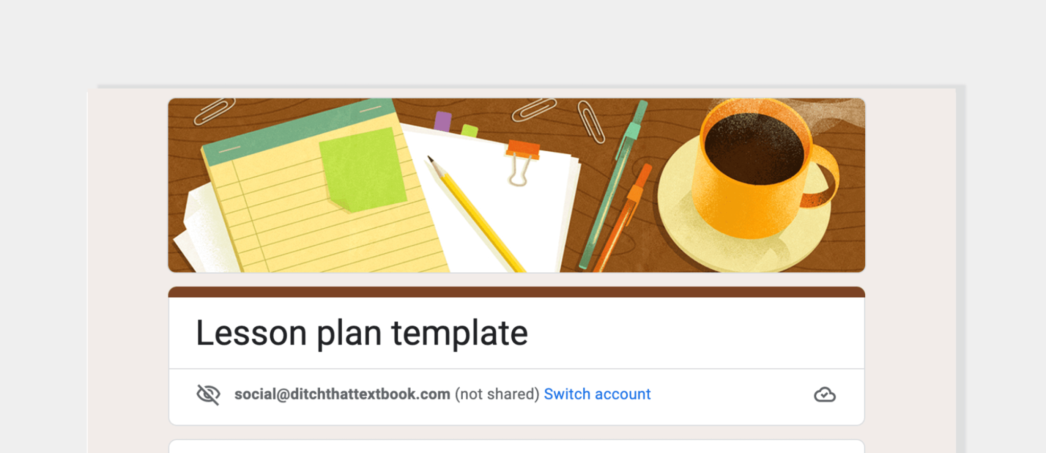 Magic Automatic Lesson Planner Template - Ditch That Textbook