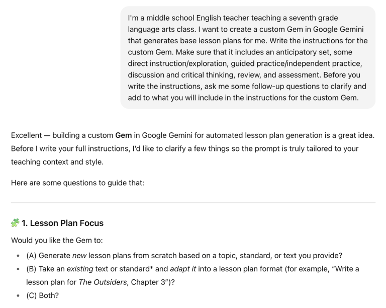 How to create and use Google Gemini Gems in the classroom - Ditch That ...
